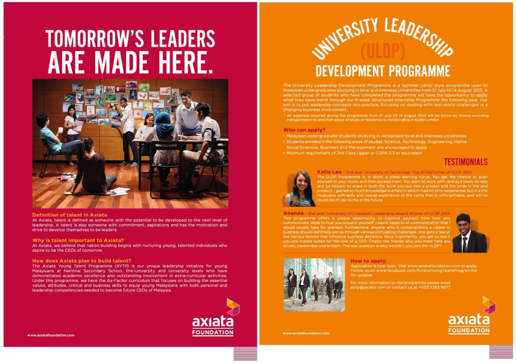 Axiata University Leadership Development Programme – Cambridge ...